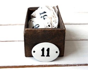 Hand Punched Aluminum ID Numbered Tags Industrial Custom Numbered ...