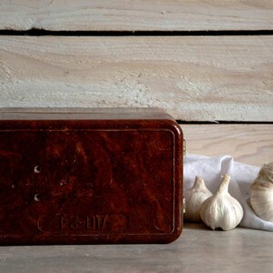 Bakelite Box, Brown Marbled Bakelite Chest, Old Memory Box, Storage Box ...