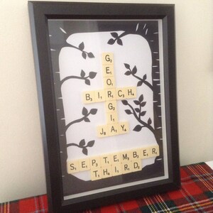 Personalised Scrabble Picture With Names of Your Choice. - Etsy
