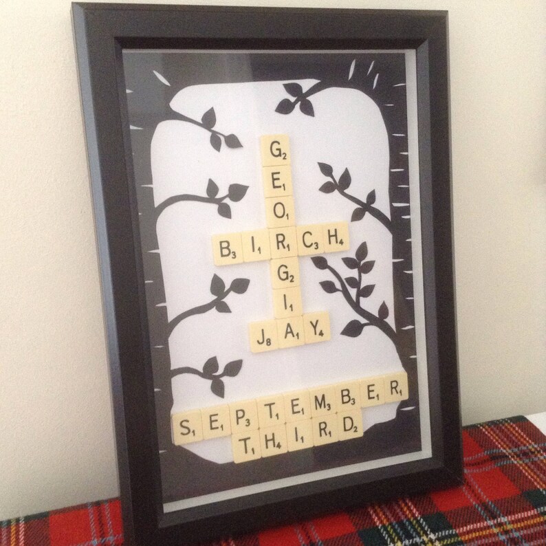 Personalised Scrabble Picture With Names of Your Choice. - Etsy
