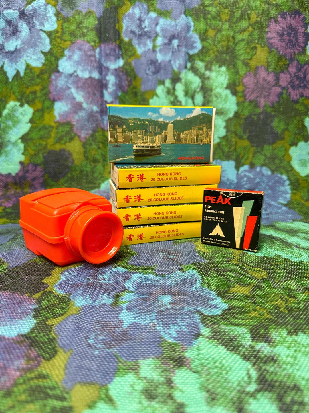 Vintage 1960s Novelty 100 Color Slides of Hong Kong & London Souvenir ...