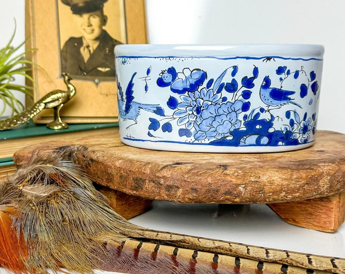 Delft Jardiniere OUD Colonial Williamsburg Oval Planter Bowl Trinket ...