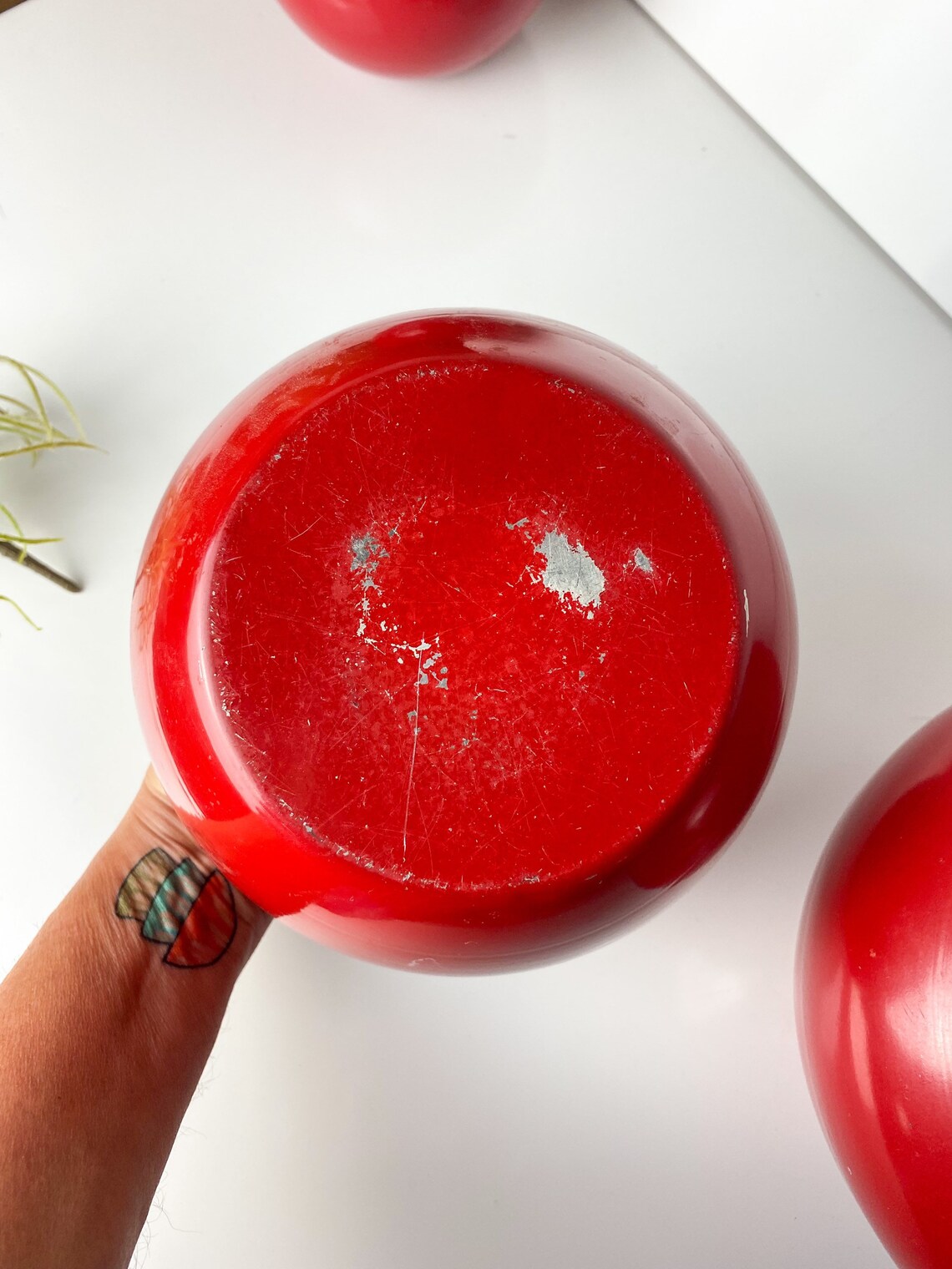 Red Aluminum Apple Canister Set of 3 by Chrom-ever Vintage Kitchen ...