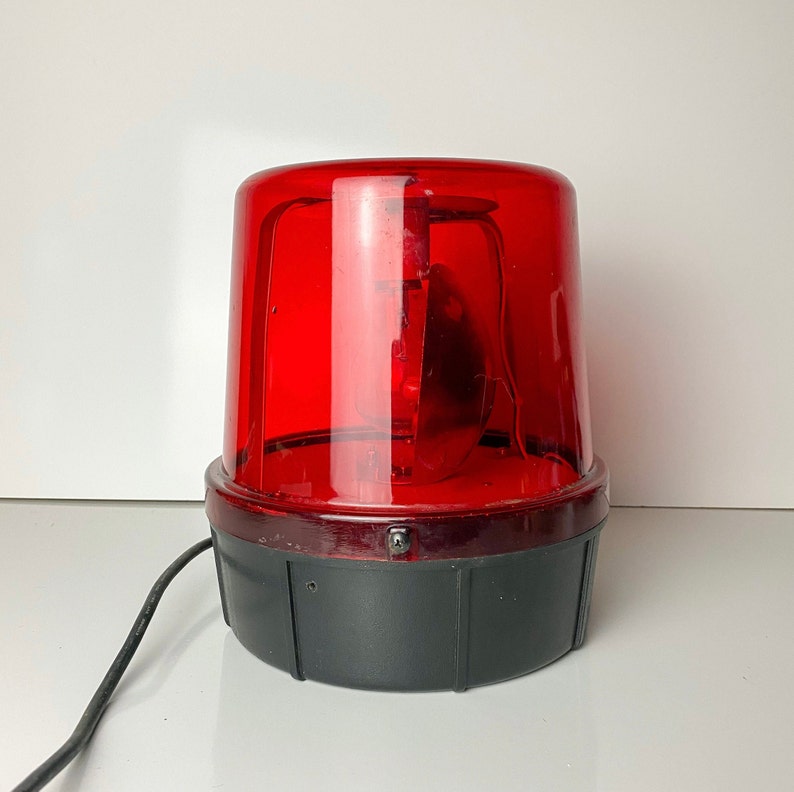 Vintage Emergency Red Light Rotating 360 Warning Lamp Party - Etsy
