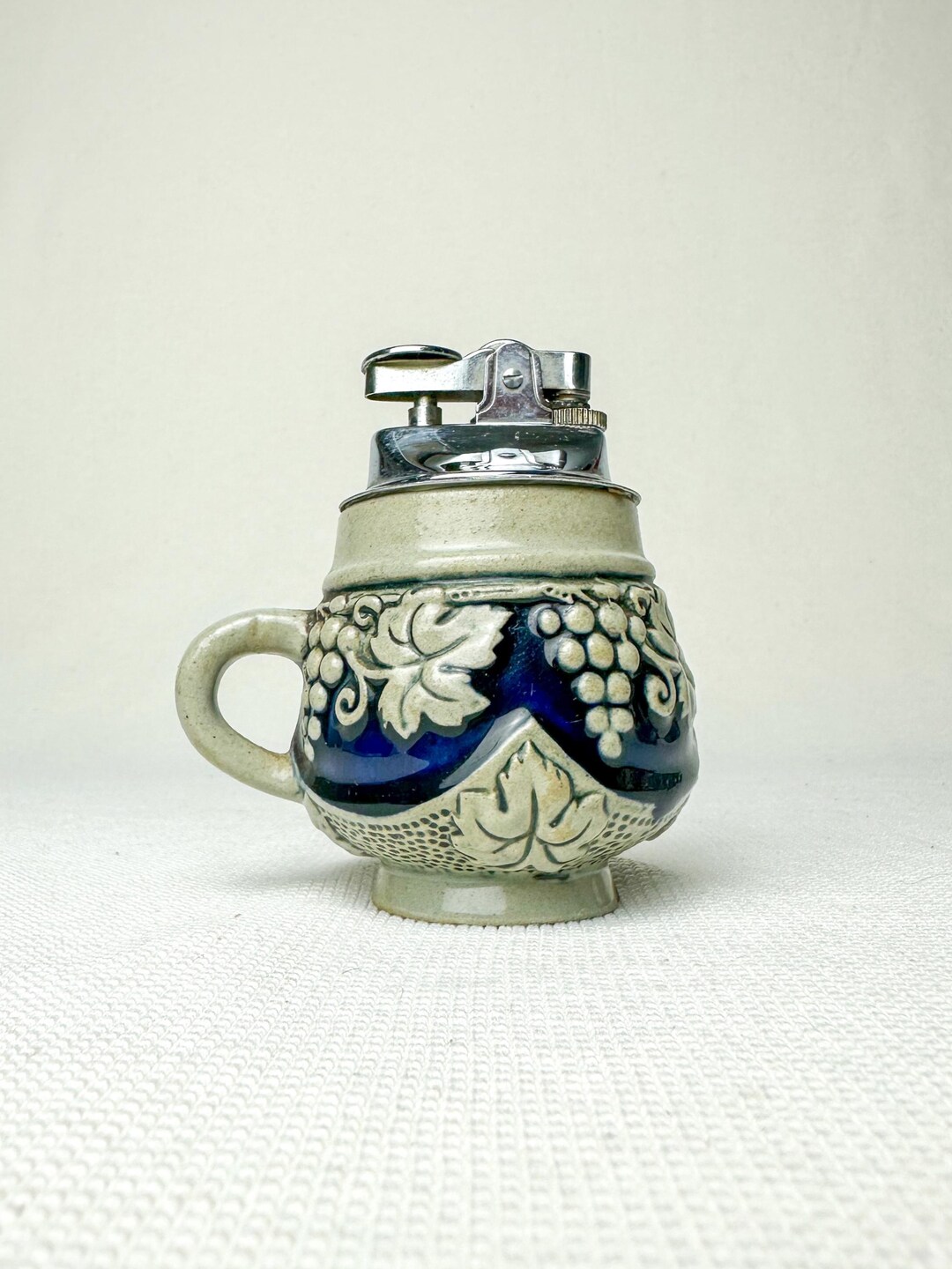 Vintage Colibri Table Lighter West Germany Stoneware Beer Stein Grape ...