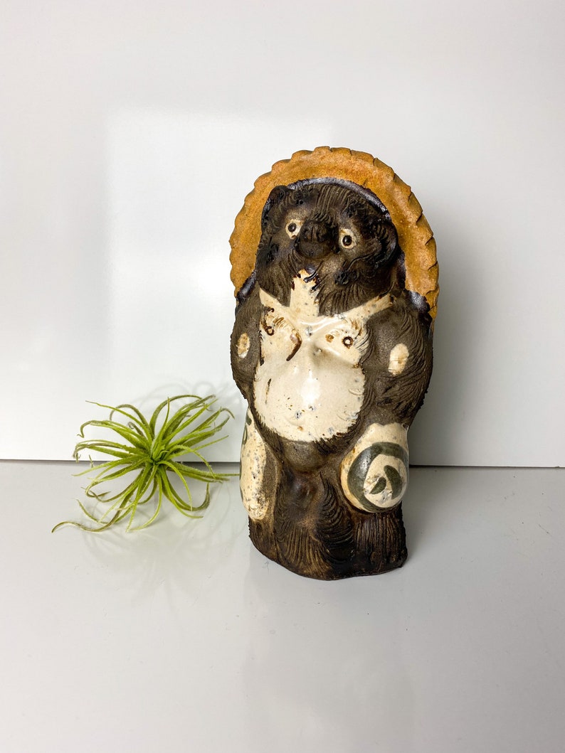 Vintage Studio Art Pottery Gumps Tanuki Badger Figure - Etsy
