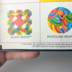 Vintage 1969 Mattel Brain Drain Puzzle Game NOS Retro Graphics Mid ...