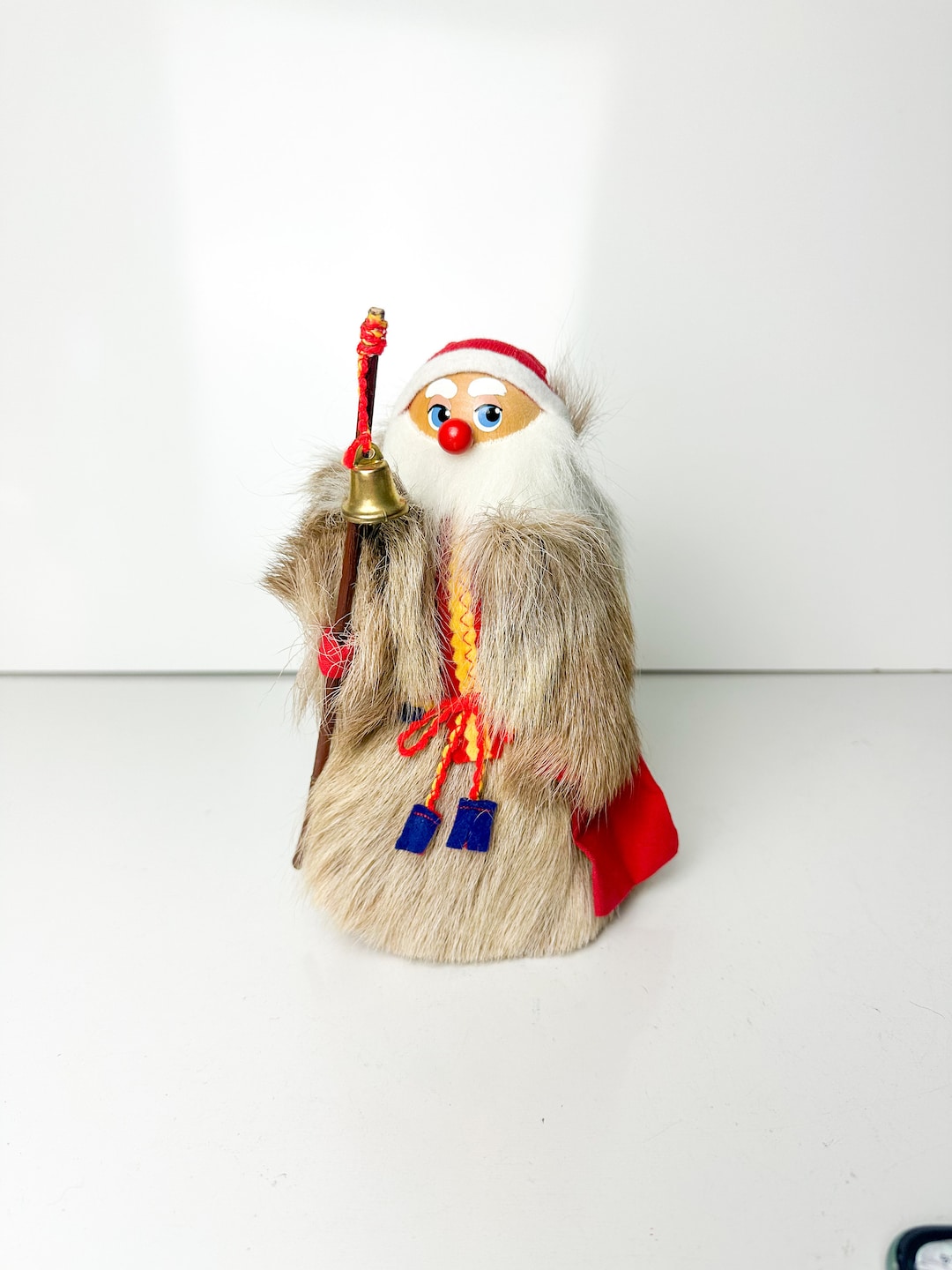 Vintage Scandinavian Shaman St Nick Santa Clause Figure Fur Clothing ...