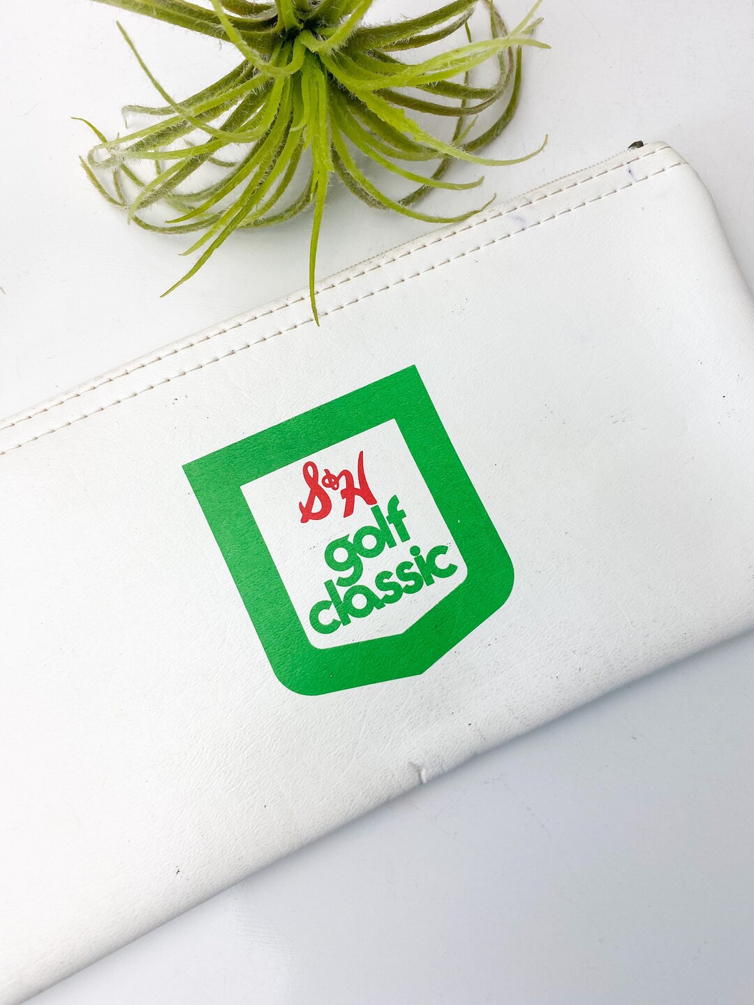 Vintage 1970s S & H Green Stamps Advertising Gold Classic Bank Bag ...