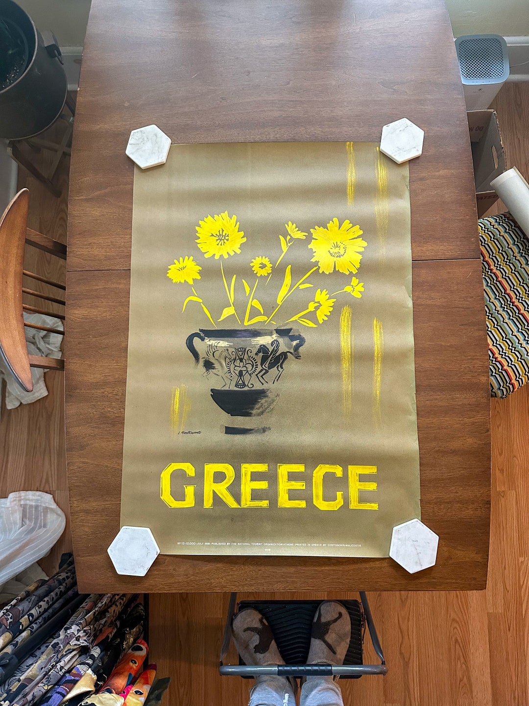 Vintage 1959 Advertisement Poster AUTHENTIC Mid Century European ...