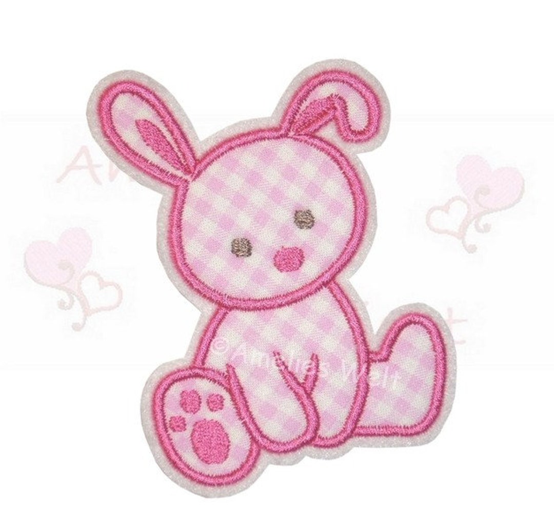 Bunny Applique Patch Patch Rabbit Bunnie Bunny Embroidered - Etsy
