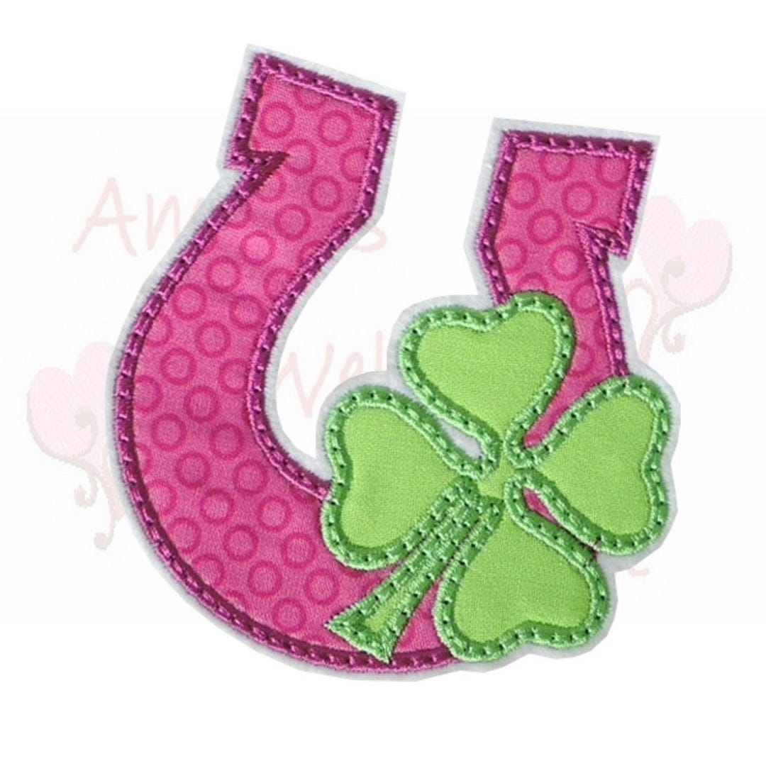 Horseshoe Patch Application Iron-on Button Patch Embroidered for ...