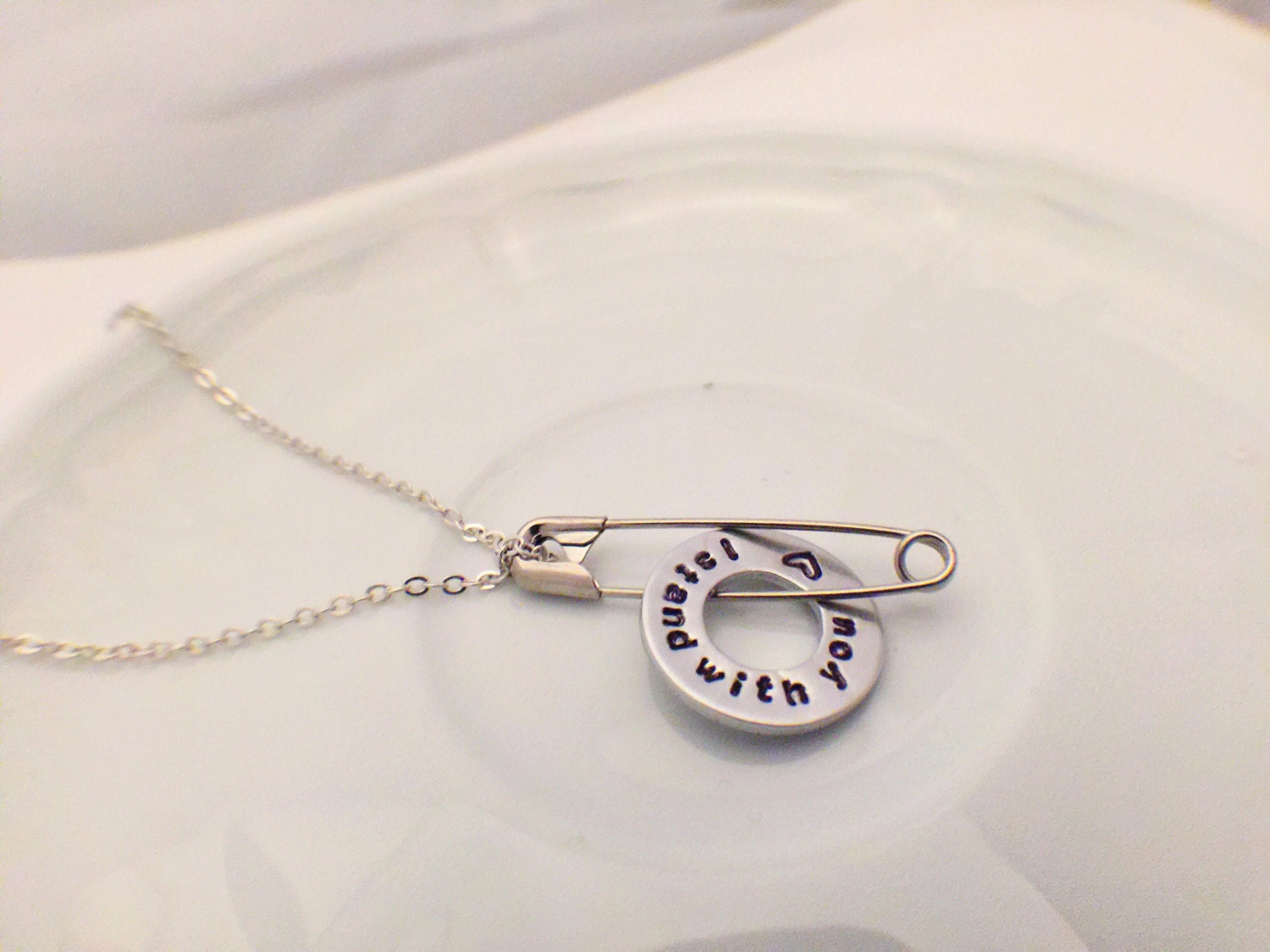 Safety Pin Necklace - Etsy