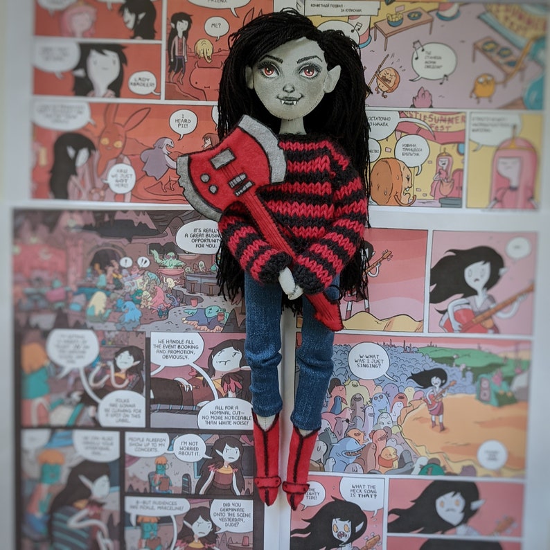 Marceline the vampire queen doll MADE TO ORDER Adventure Time | Etsy