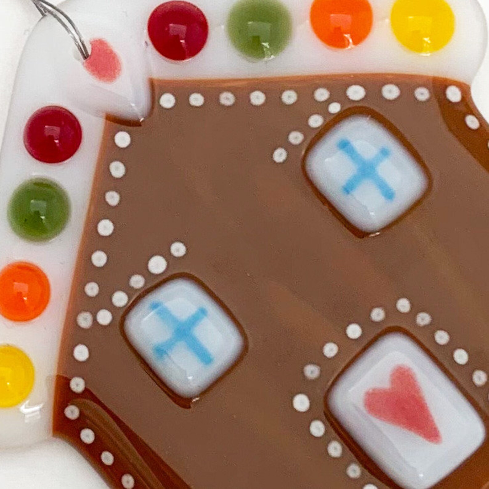 Fused Glass Gingerbread House - Etsy