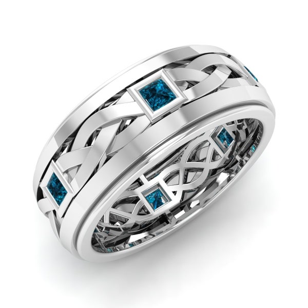 Mens Topaz Ring - Etsy