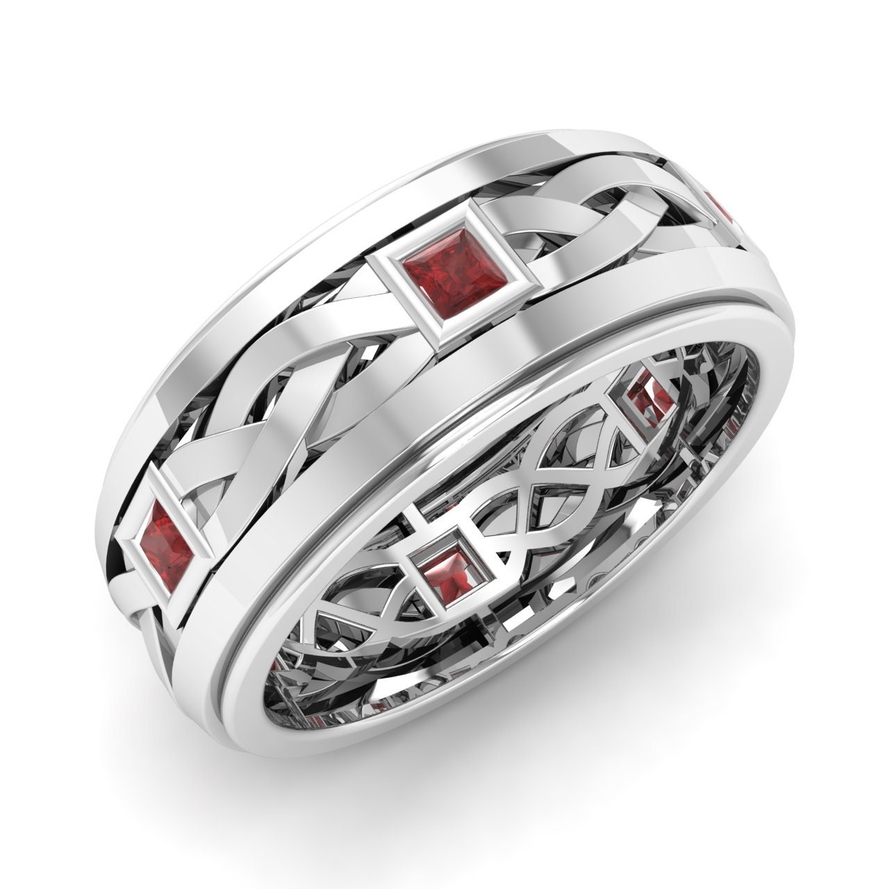 Garnet Ring For Men