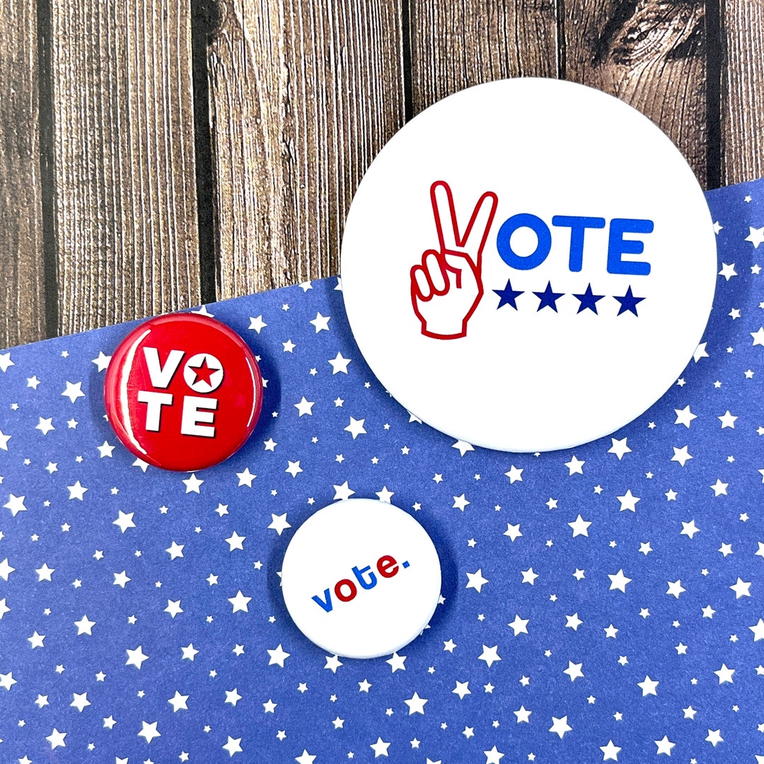 PEACE SIGN VOTE 2.25-inch Pin Large Button Badge Gift - Etsy