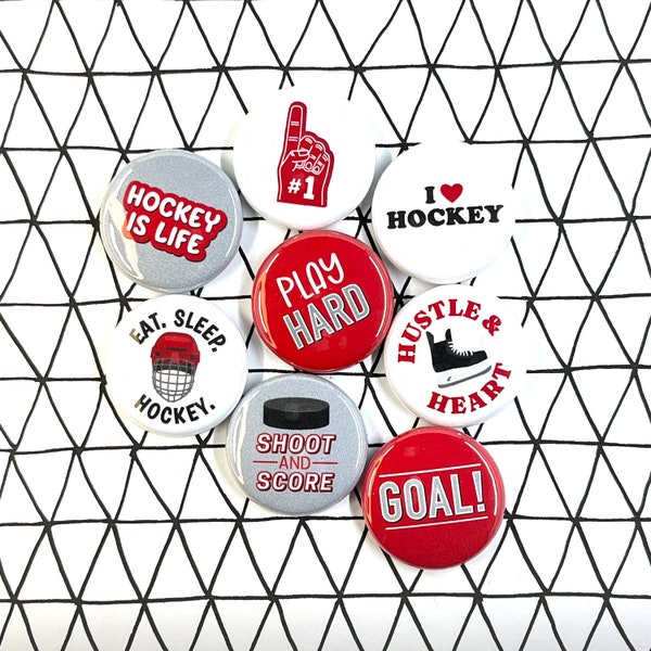 Hockey Buttons - Etsy Canada