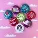 OVERPOWER RETT BUTTONS Set of 8 Pins Badges Magnets Cure - Etsy