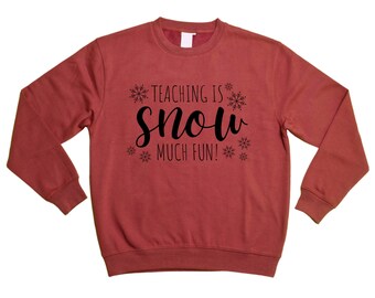 Teaching is Snow Much Fun Svg - Etsy