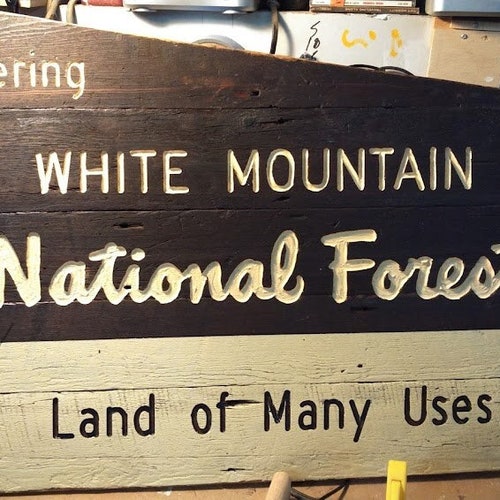White Mountains National Forest Entrance Sign - Etsy