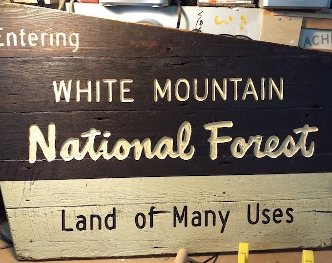 White Mountains National Forest Entrance Sign - Etsy