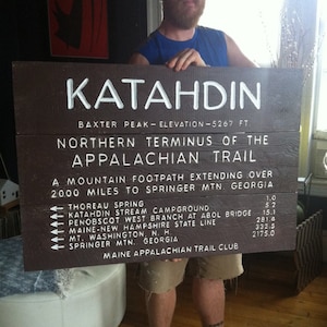 Full Sized Carved Katahdin Summit Sign Replica - Etsy