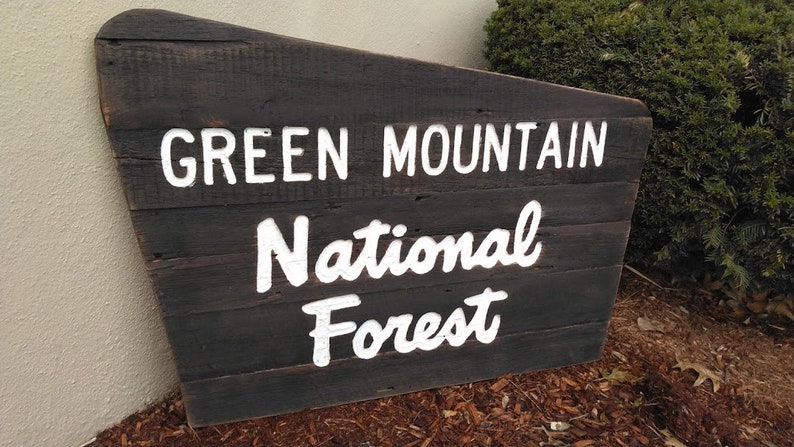 Green Mountain National Forest Sign - Etsy