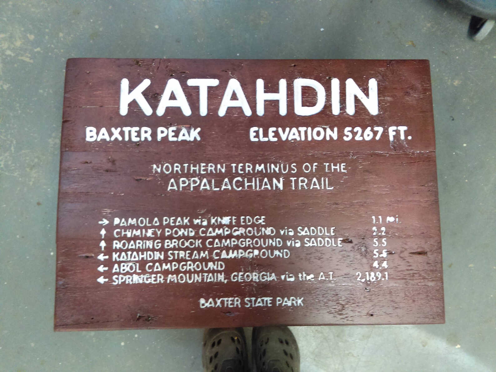 Katahdin Summit Scale Replica Sign. Hand Carved and Painted. - Etsy