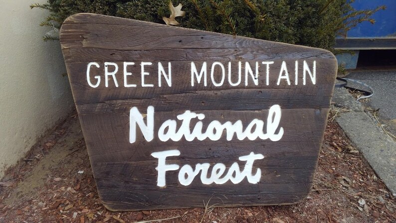 Green Mountain National Forest Sign - Etsy