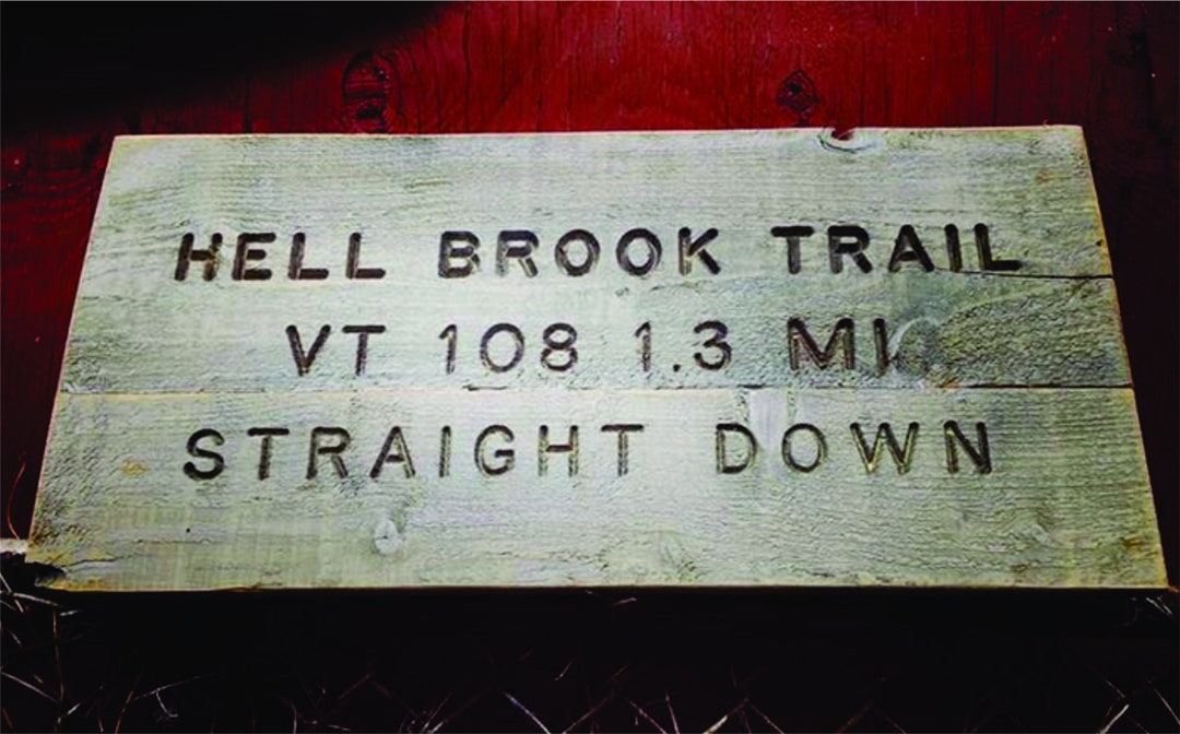 Hell Brook Trail Sign - Etsy