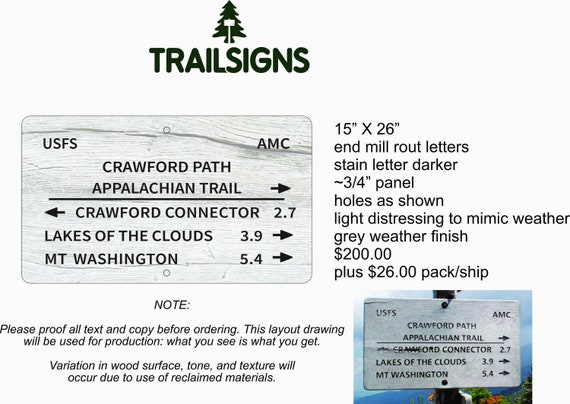 CRAWFORD PATH Appalachian Trail | Etsy