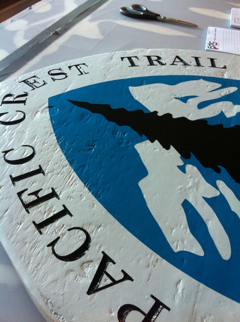 PCT - Pacific Crest Trail Sign - Hand Carved Wood Sign - Etsy