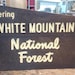 White Mountains National Forest Entrance Sign - Etsy