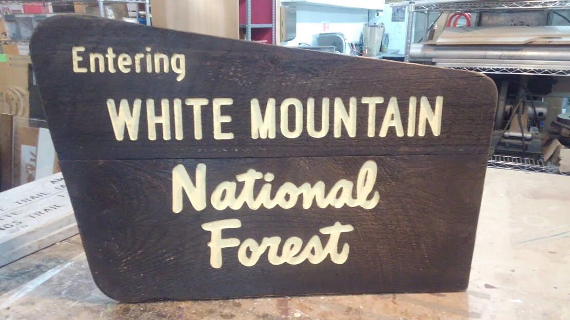 White Mountains National Forest Entrance Sign - Etsy