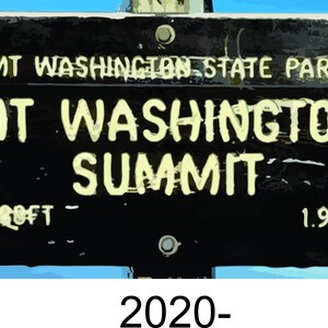 Mount Washington Summit Sign - Hand Carved - Etsy