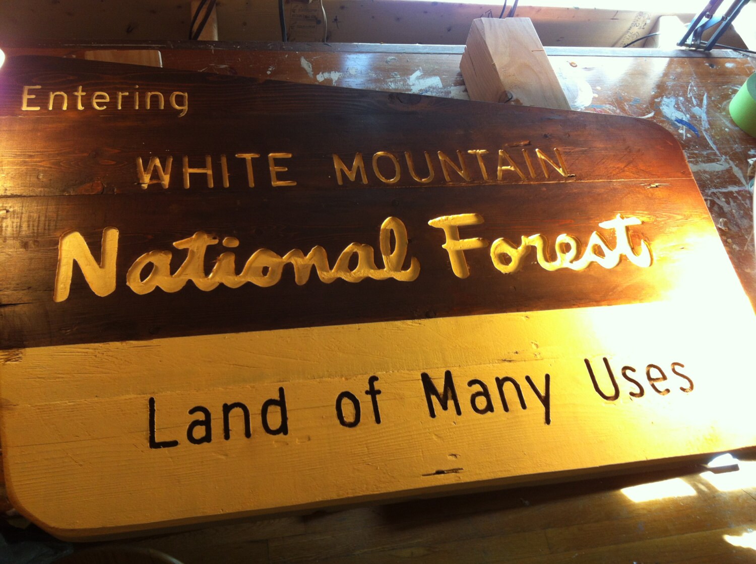 White Mountains National Forest Entrance Sign - Etsy