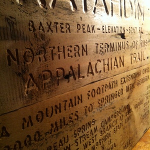 Katahdin Summit Scale Replica Sign. Hand Carved and Painted. - Etsy