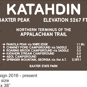 Full Sized Carved Katahdin Summit Sign Replica - Etsy