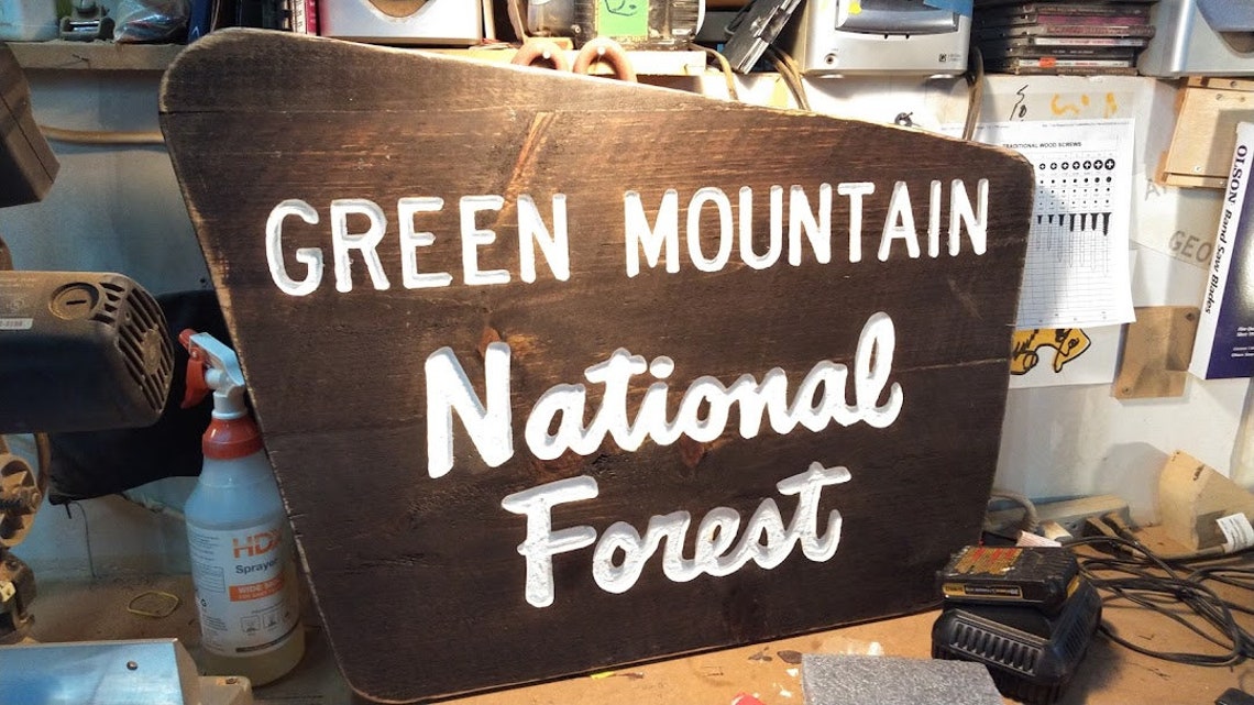 Green Mountain National Forest Sign - Etsy