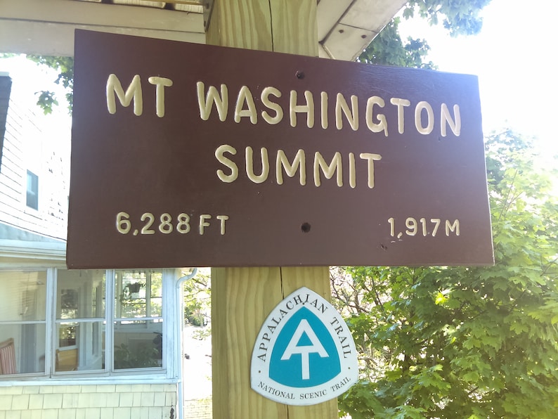Mount Washington Summit Sign - Hand Carved - Etsy