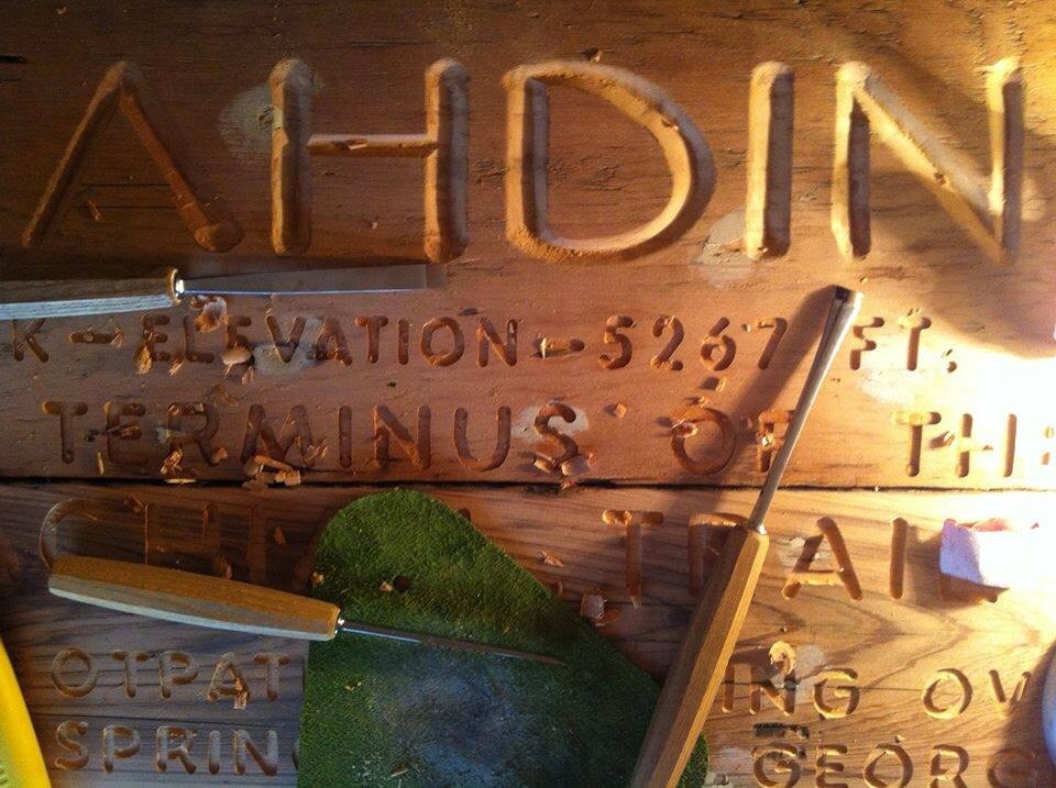 Katahdin Summit Scale Replica Sign. Hand Carved and Painted. - Etsy