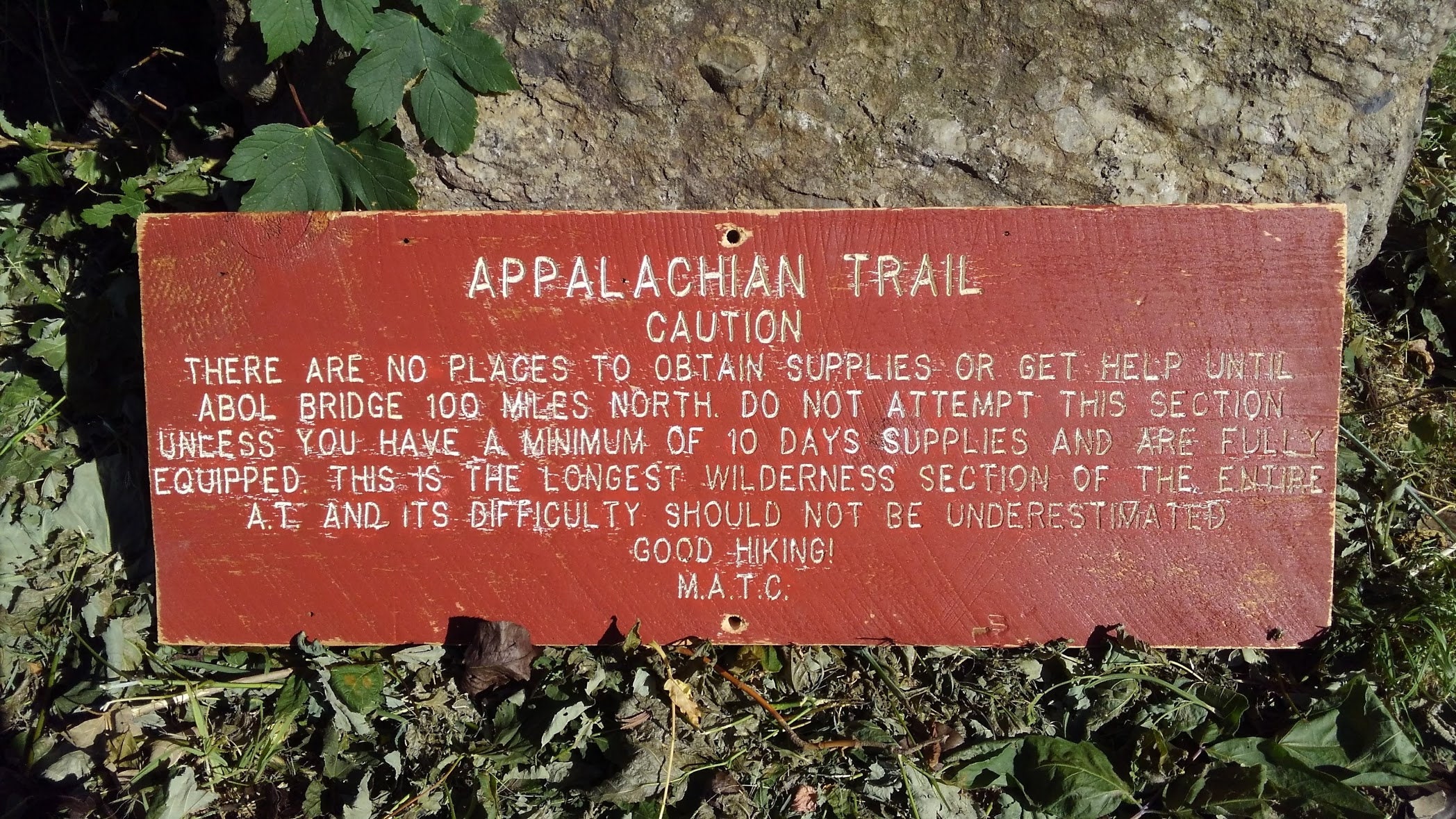 Hiking Warning Signs