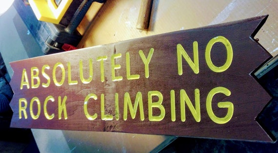 Rock Climbing Signs