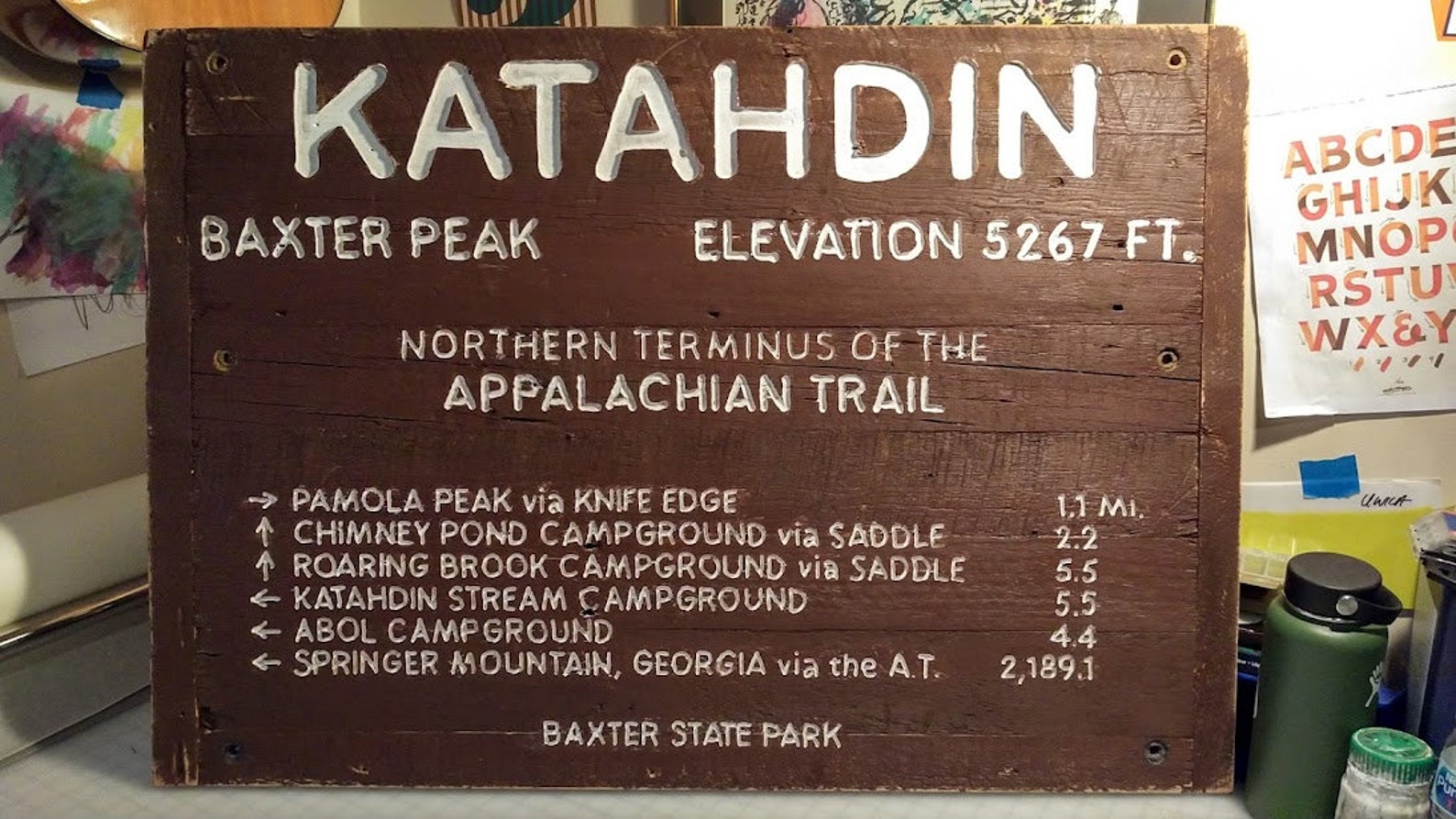 Full Sized Carved Katahdin Summit Sign Replica - Etsy