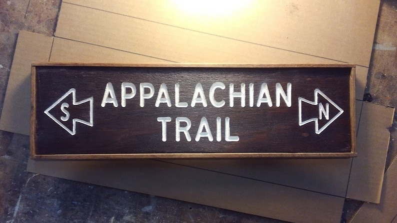 Hand-carved Appalachian Trail Sign -- North/south - Etsy