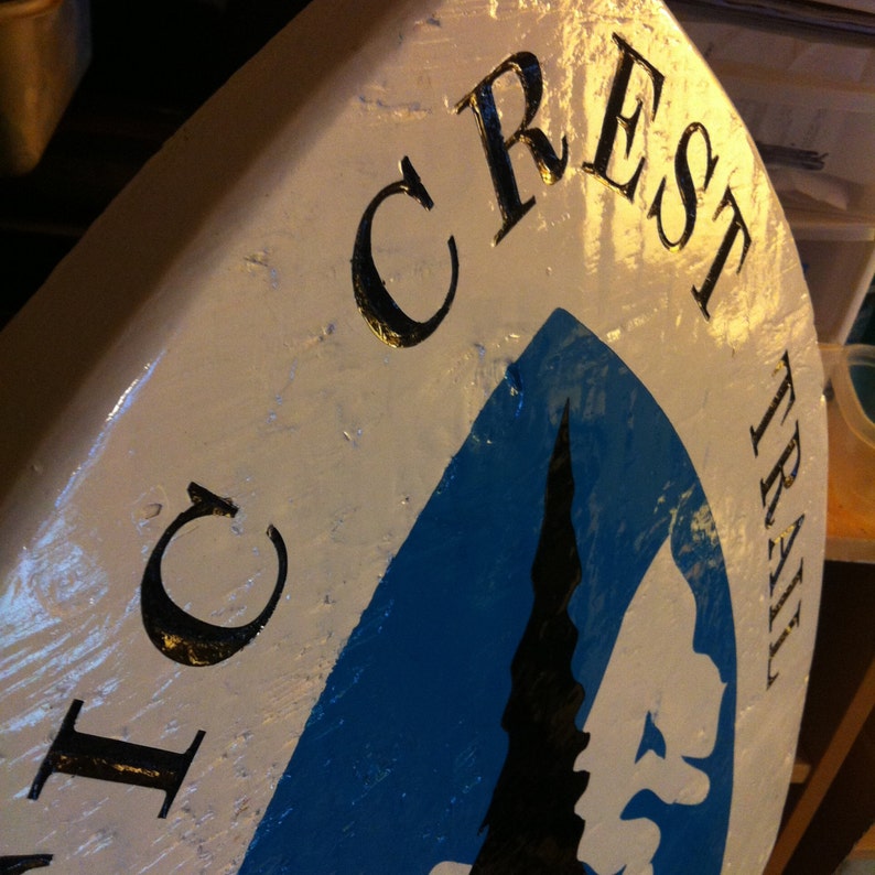 PCT - Pacific Crest Trail Sign - Hand Carved Wood Sign - Etsy