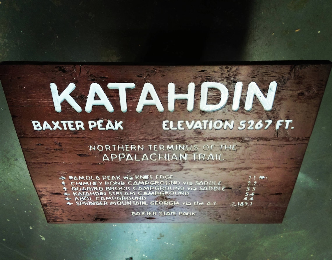 Full Sized Carved Katahdin Summit Sign Replica - Etsy
