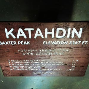Full Sized Carved Katahdin Summit Sign Replica - Etsy